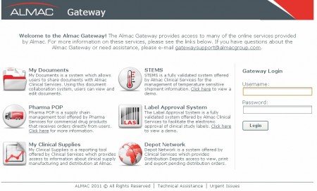 Client Login - Almac