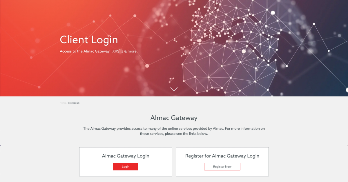 Client Login - Almac